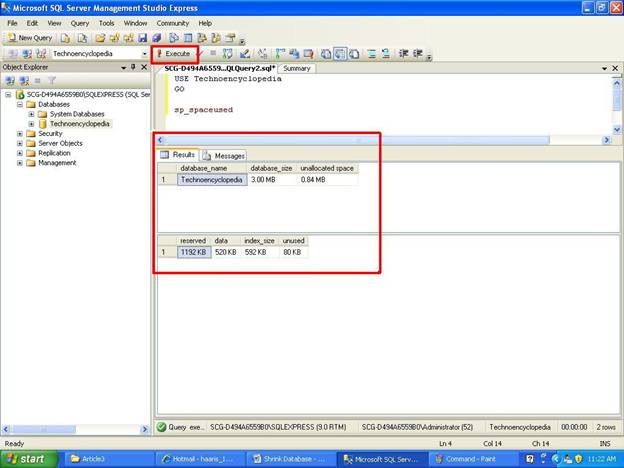 Database Shrinking in SQL server 2005 - Techyv.com Database Shrinking in SQL server 2005 - Techyv.com